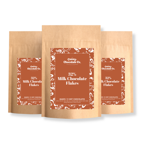 Belgian Hot Chocolate Flakes | 32% Milk Chocolate – The Canny Chocolate ...